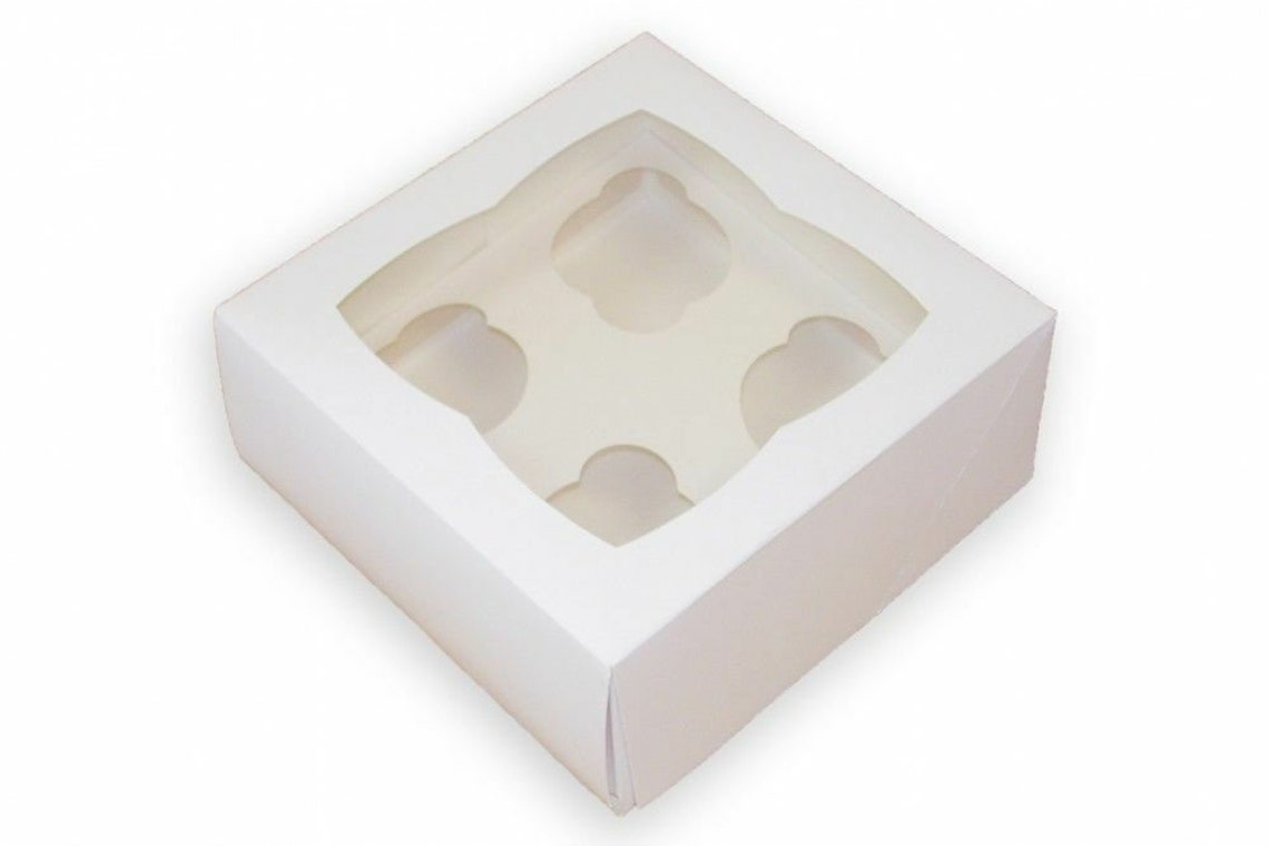 1246 & 12 Hole Cupcake Box With Clear Window and Removable - Etsy UK
