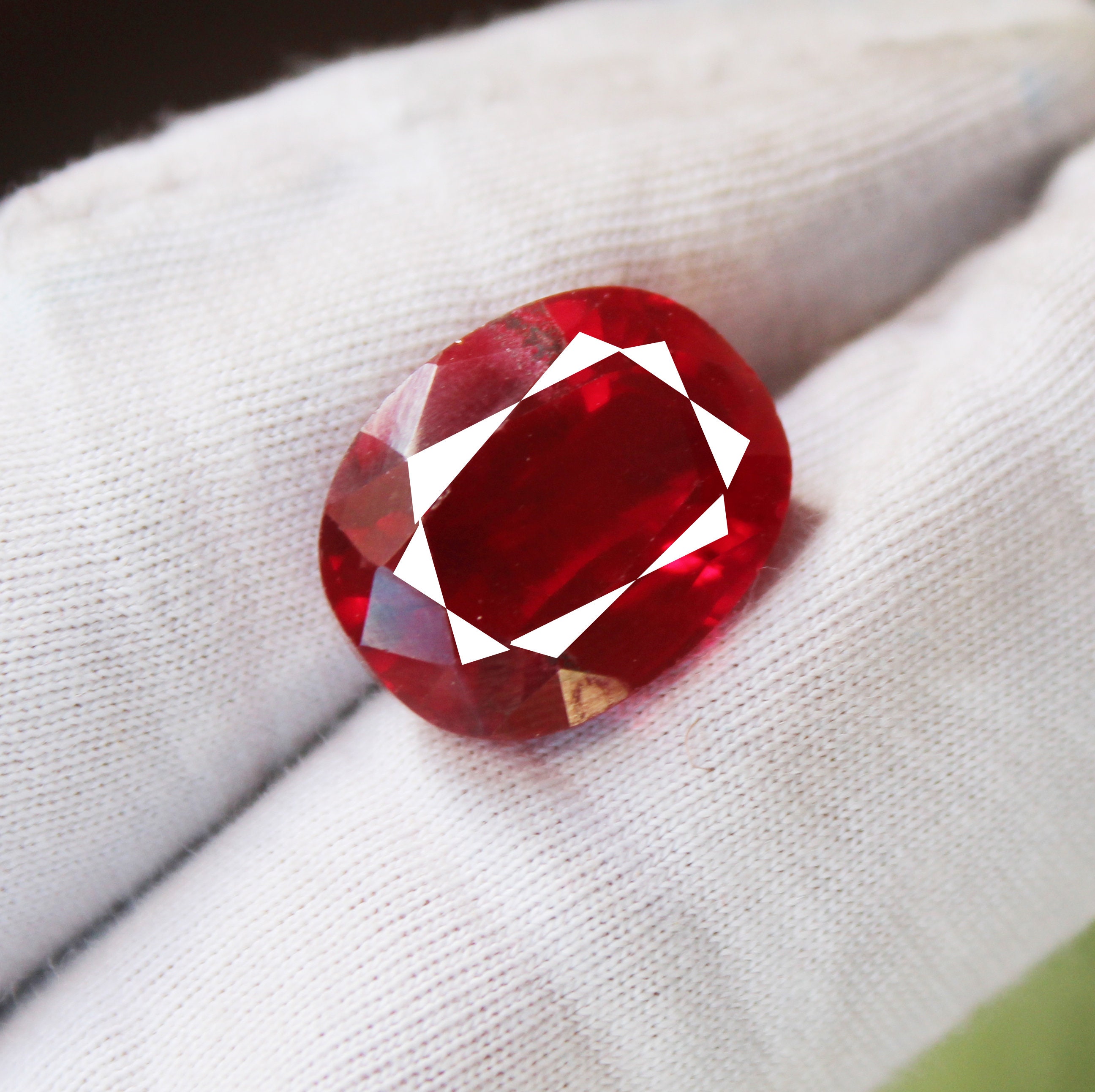 20.75 Ct Certified Natural AAA Shiny Burma Red Ruby Oval Shape | Etsy