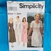 Vintage Simplicity Sewing Patterns From the Nineties, 1990s, Nos. 7072 ...