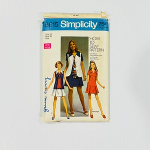 Vintage Sewing Patterns Simplicity 7289, 7896, 8249, 8615, 8746, 9082 ...
