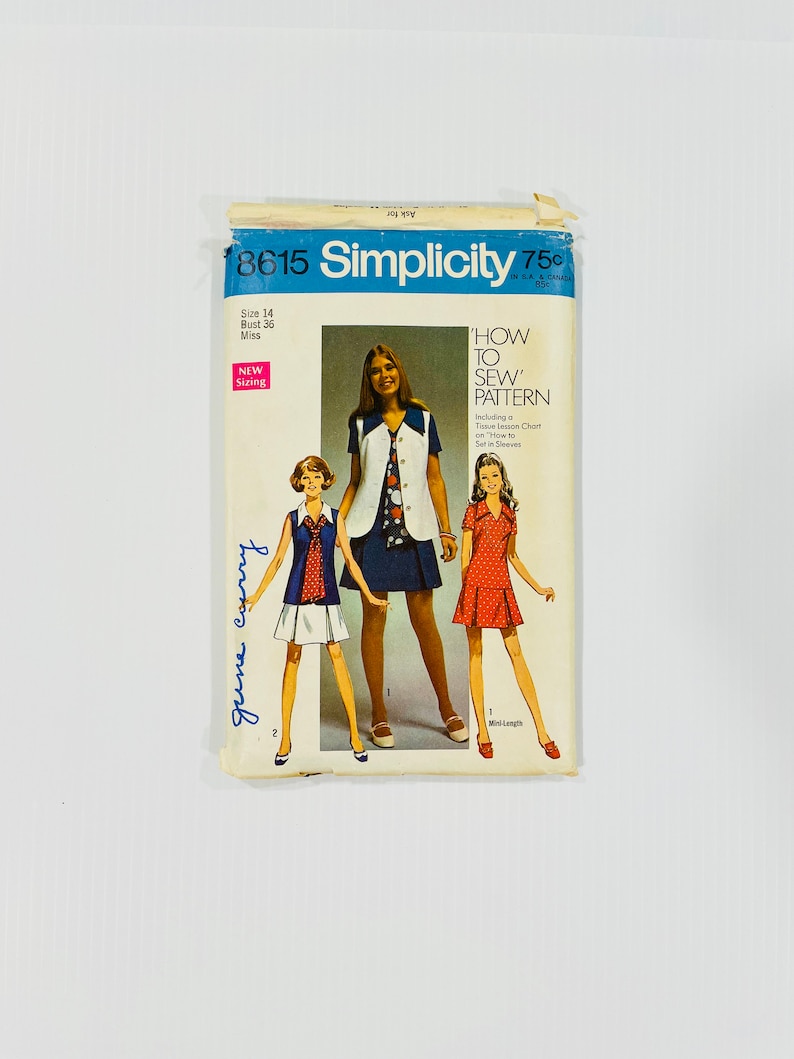 Vintage Sewing Patterns Simplicity 7289, 7896, 8249, 8615, 8746, 9082 ...