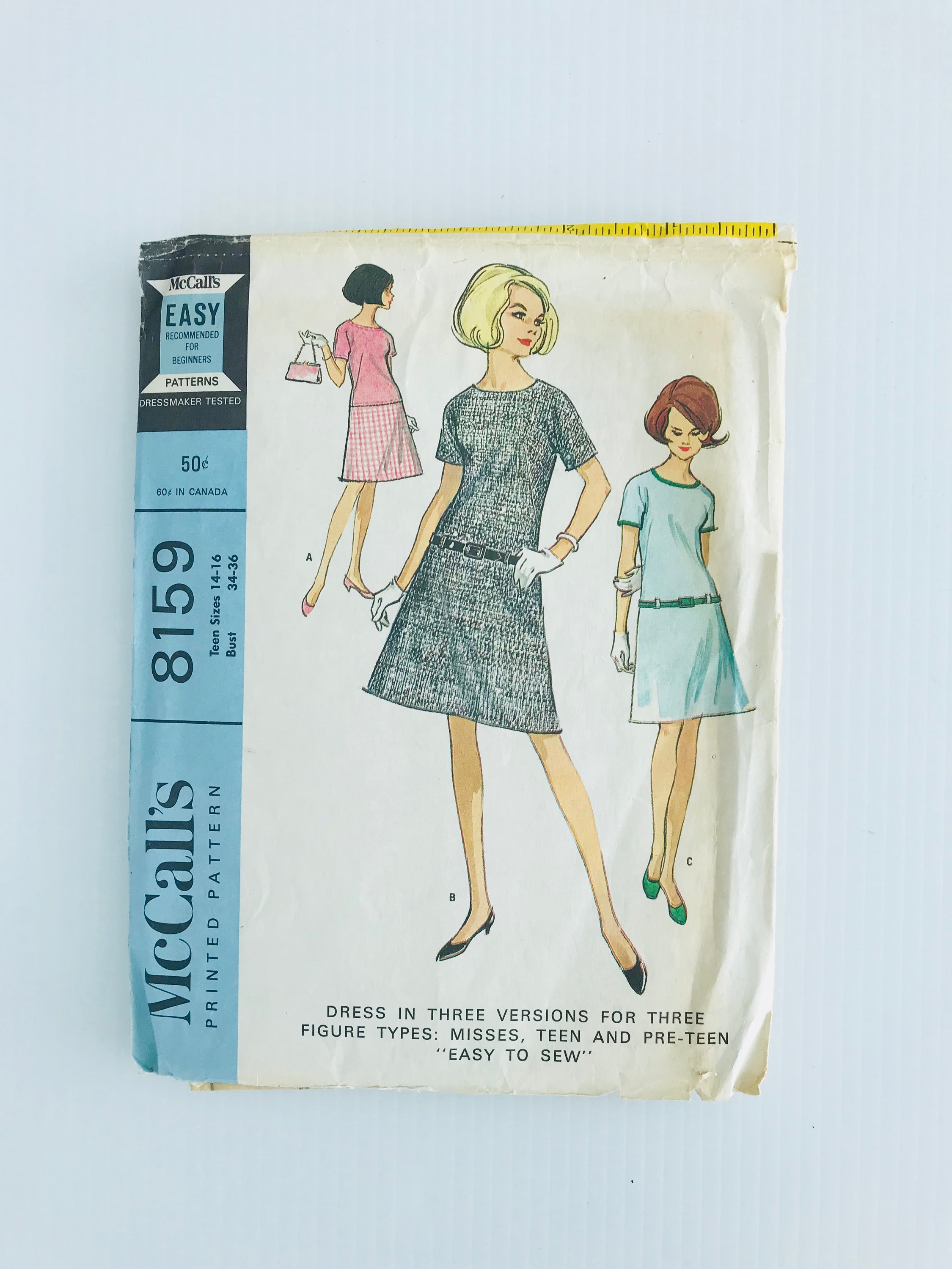 Vintage Mccalls Sewing Patterns Dated 1965 for Ladies Dresses, Pants ...