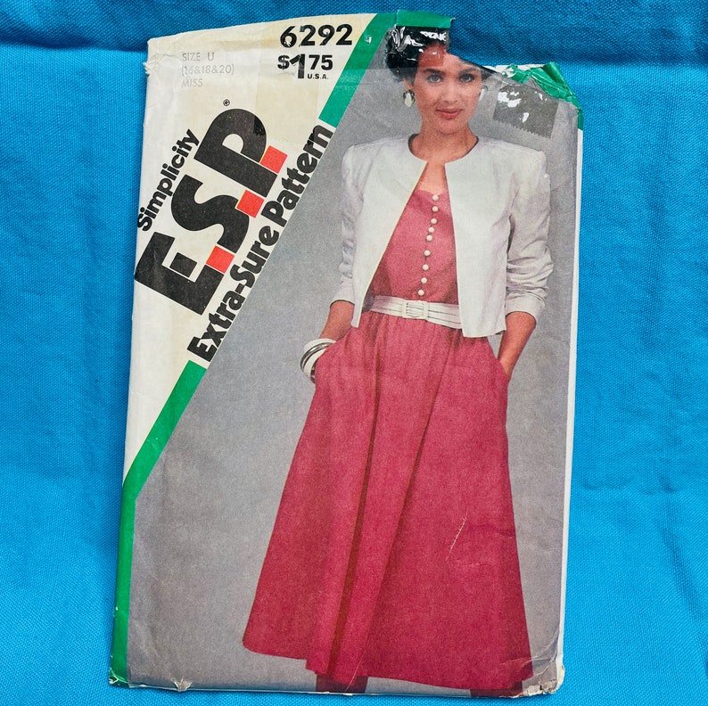 Vintage Simplicity Sewing Patterns, Uncut, Nos. 5196, 5319, 6292, 6943 ...