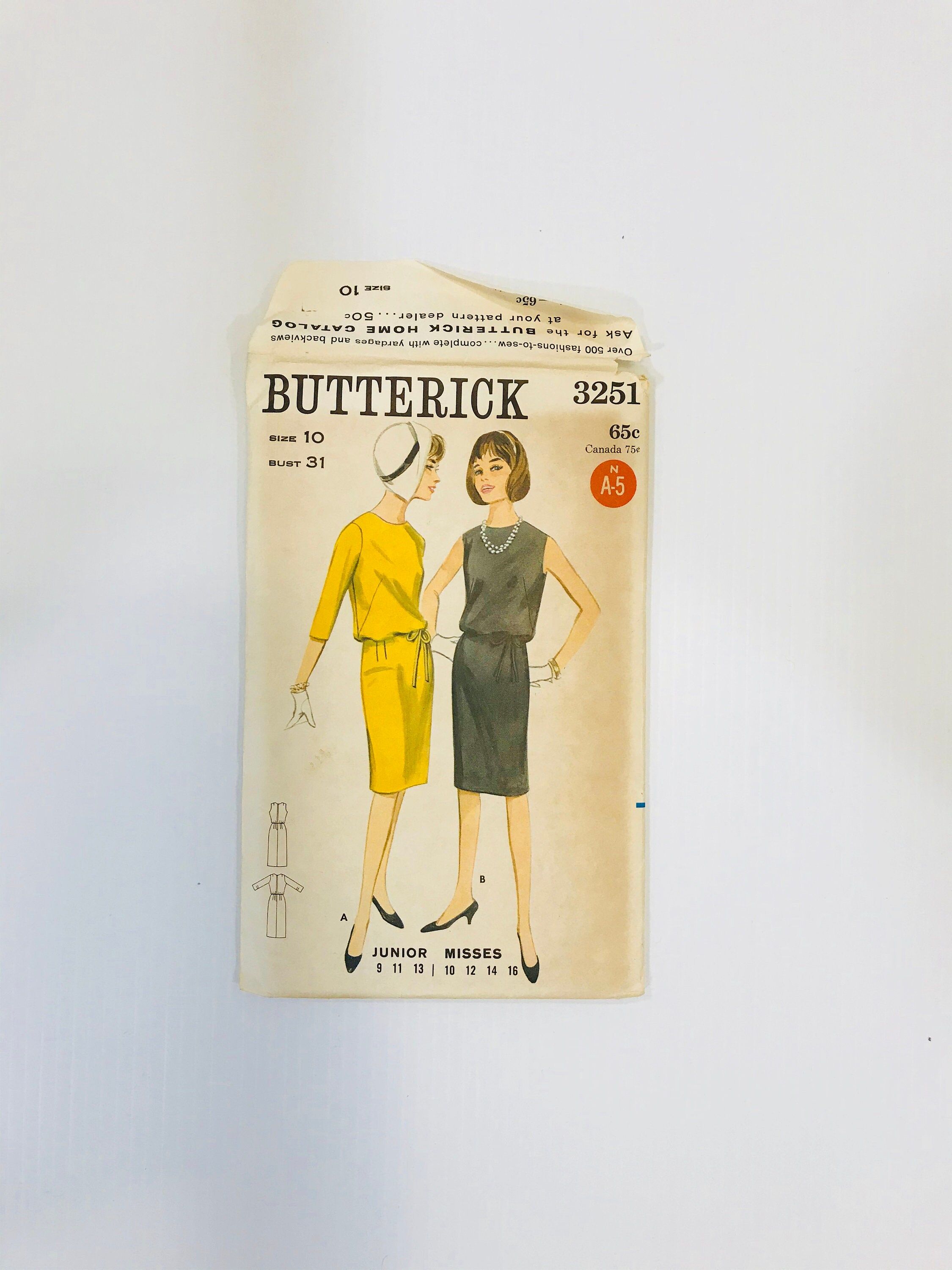 Vintage Sewing Patterns Butterick 3251, 4699, 5679, Mccalls 3417, 5170 ...