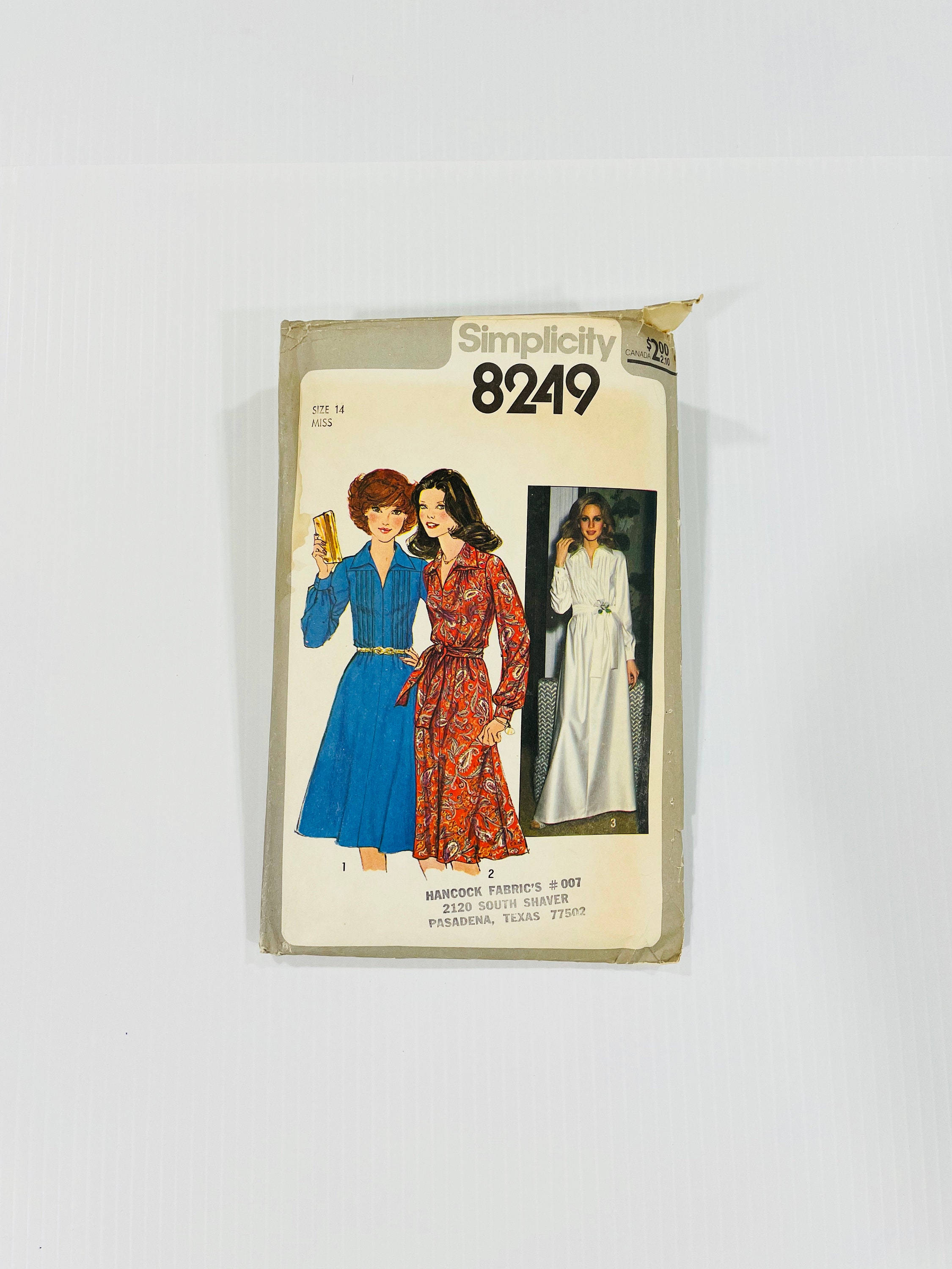 Vintage Sewing Patterns Simplicity 7289, 7896, 8249, 8615, 8746, 9082 ...