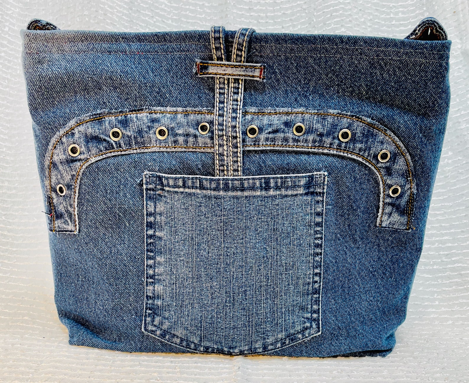 Over the Rainbow Upcycled Recycled Jean Bag Purse, Denim Bag Purse - Etsy