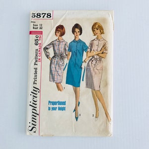 Vintage Simplicity Sewing Patterns From 1965 for Ladies Dresses Nos ...