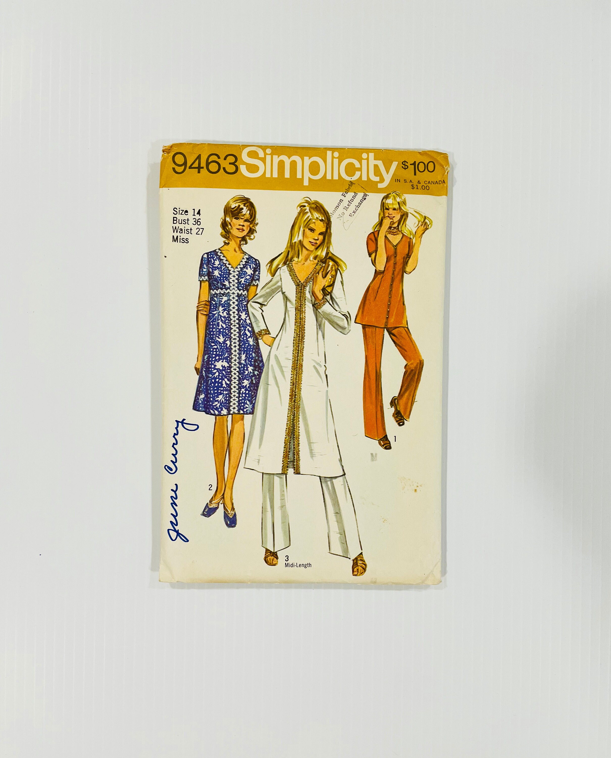 Vintage Sewing Patterns Simplicity 7289, 7896, 8249, 8615, 8746, 9082 ...