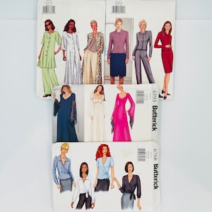 Vintage Sewing Patterns Butterick 3090, 6827, 6768, 6593, Tunic, Pants ...