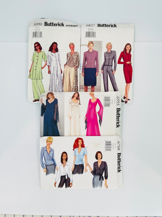 Vintage Sewing Patterns Butterick 3090 6827 6768 6593 - Etsy