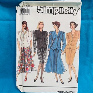 Vintage Simplicity Sewing Patterns From the Nineties, 1990s, Nos. 7072 ...