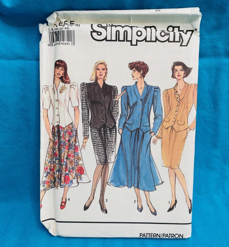 Vintage Simplicity Sewing Patterns From the Nineties, 1990s, Nos. 7072 ...