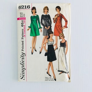 Vintage Simplicity Sewing Patterns From 1965 for Ladies Dresses Nos ...