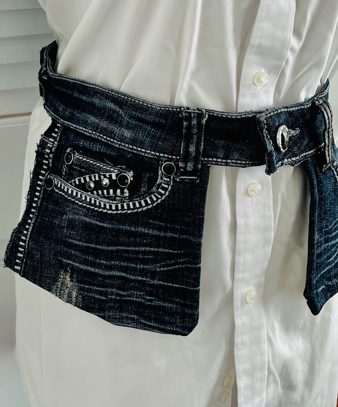 Fanny Pack, Upcycled Recycled Jean Denim Fanny Packs, Special Order ...