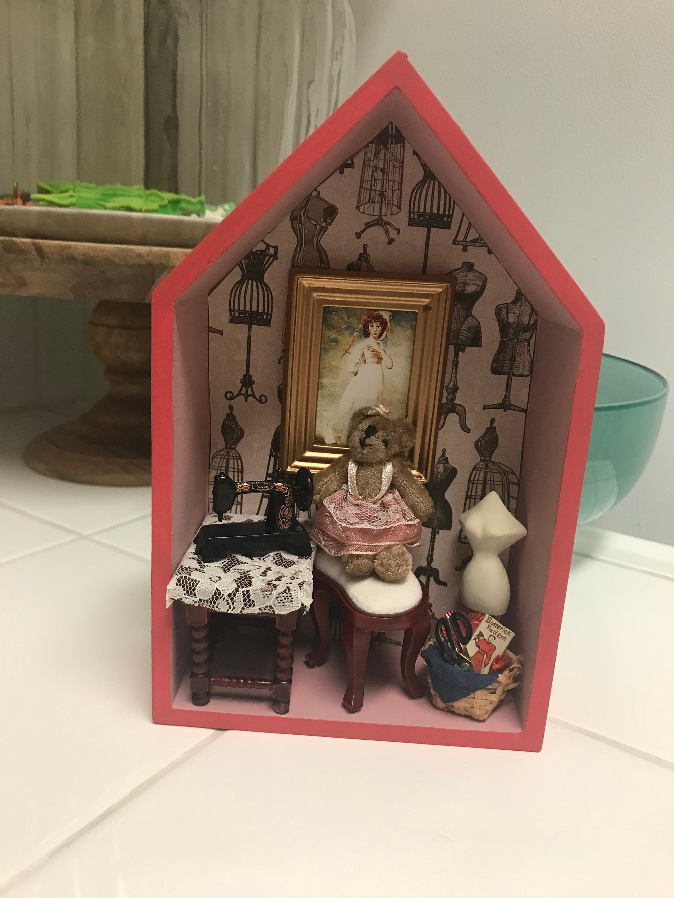 Sewing Themed Shadow Box - Etsy