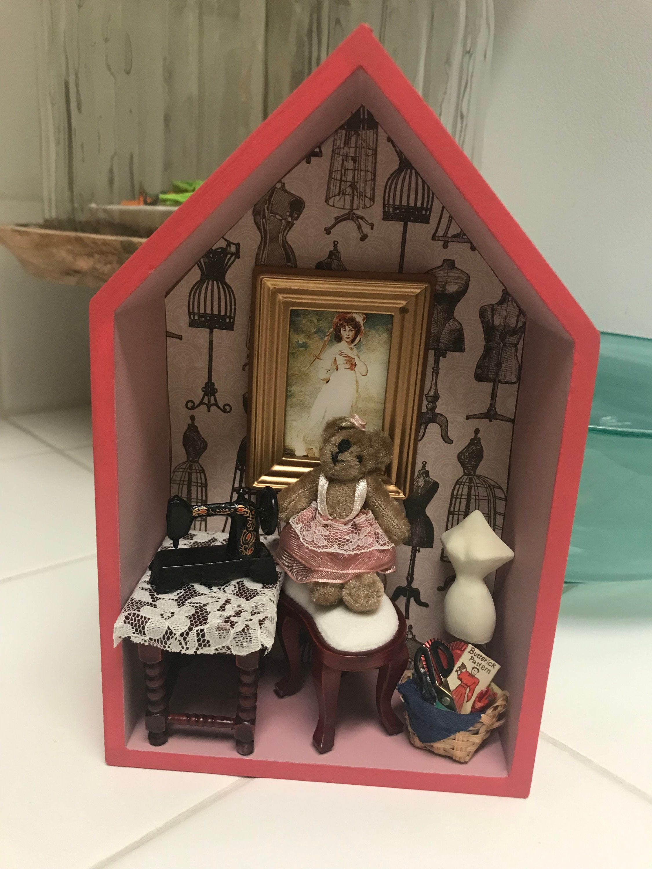 Sewing Themed Shadow Box - Etsy