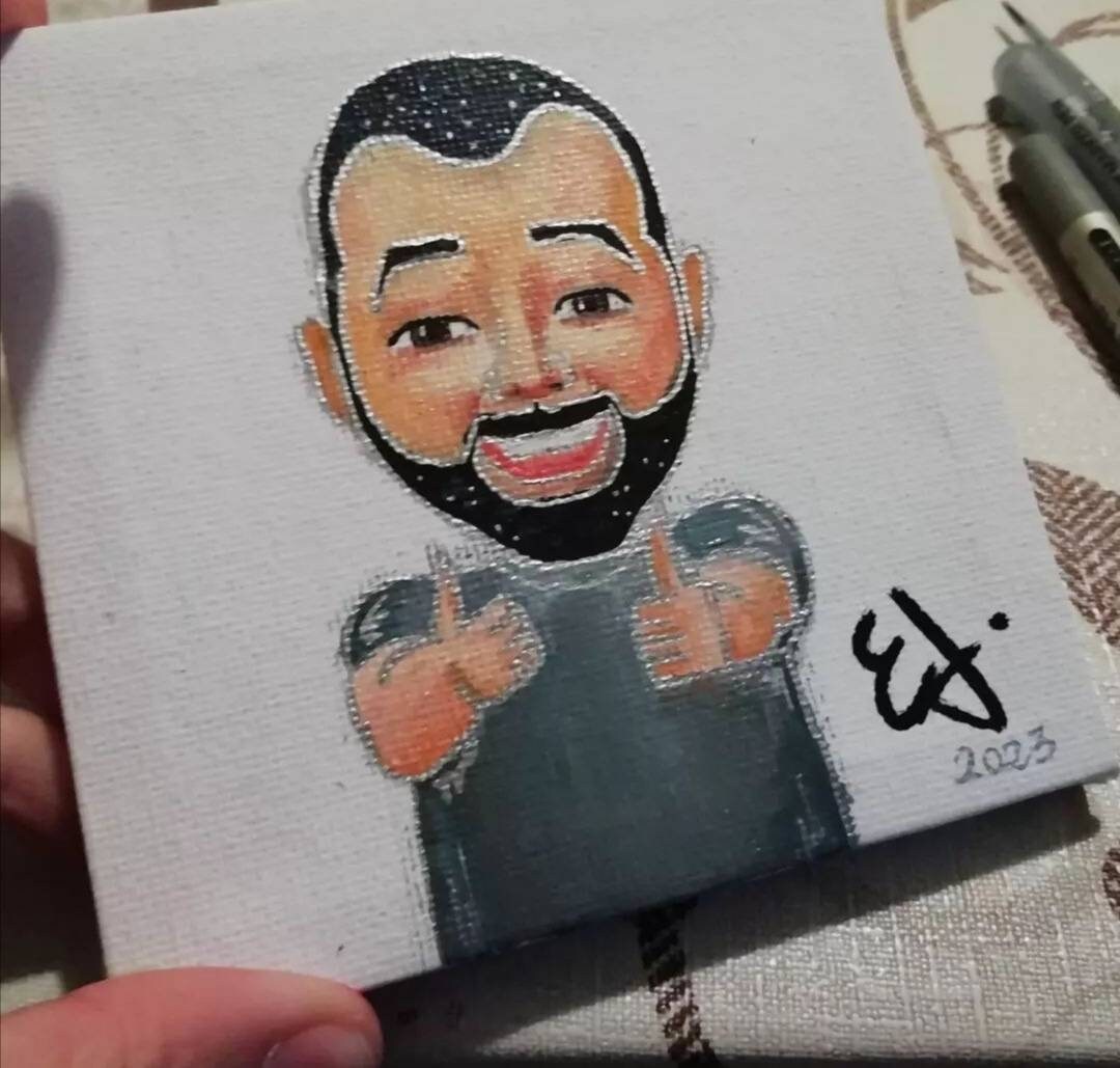 Mini Canvas Avatar, Customize Your Avatar, Canvas Hand Painted. A Nice ...