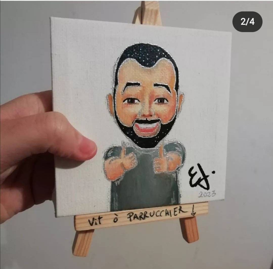 Mini Canvas Avatar, Customize Your Avatar, Canvas Hand Painted. A Nice ...