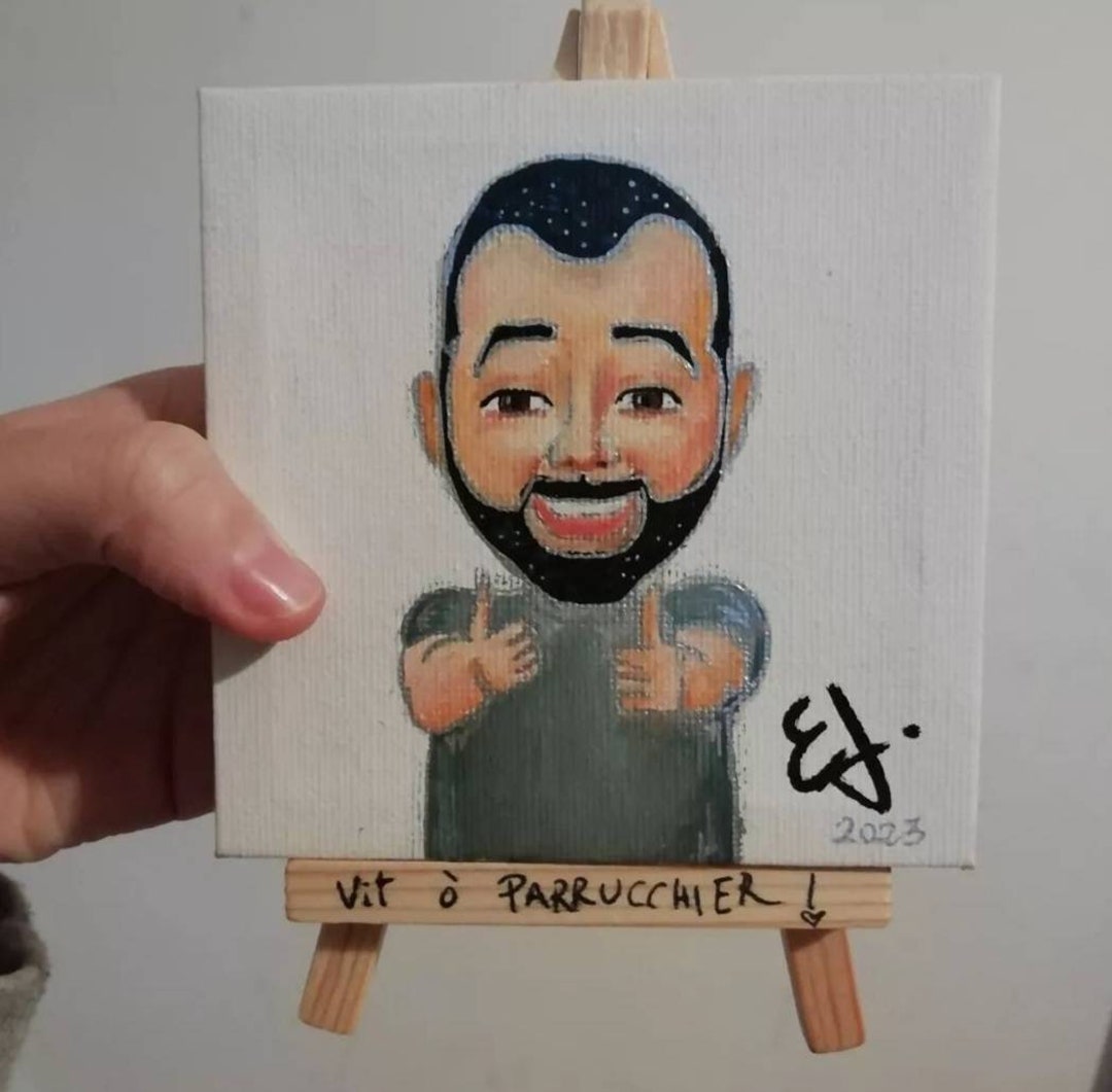 Mini Canvas Avatar, Customize Your Avatar, Canvas Hand Painted. A Nice ...