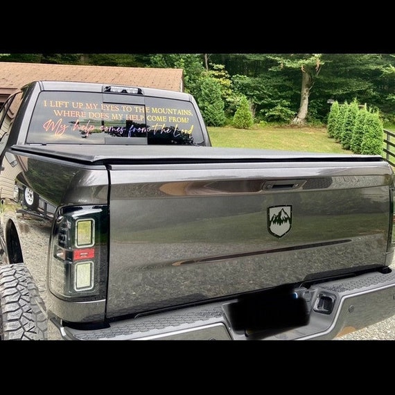 2006-18 Ram Tailgate Emblem Carbon Decal Finish Red Real Style Ram ...