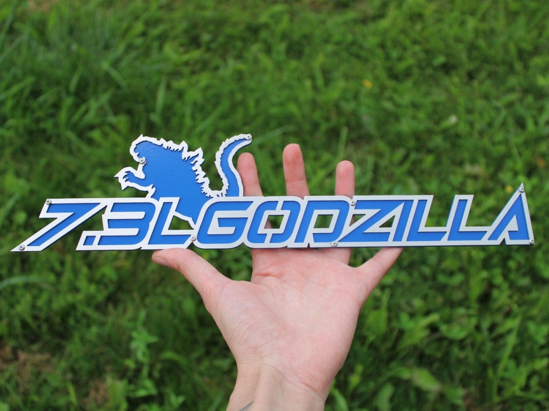 7.3 Godzilla Fender Emblem Decal left Facing Character Universal ...