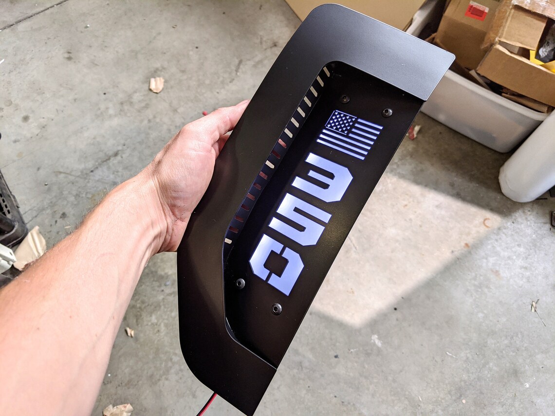 Ready to Ship - LED Fender Badge Replacements - American Flag 350 ...
