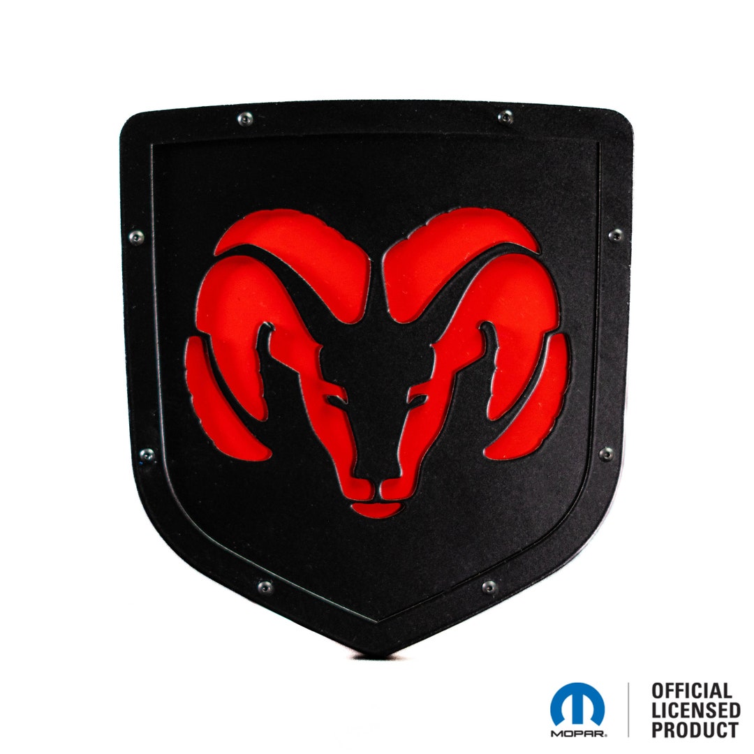 Officially Licensed RAM® Head Style 2 Shield Emblem - Fits 2009 - 2018 ...