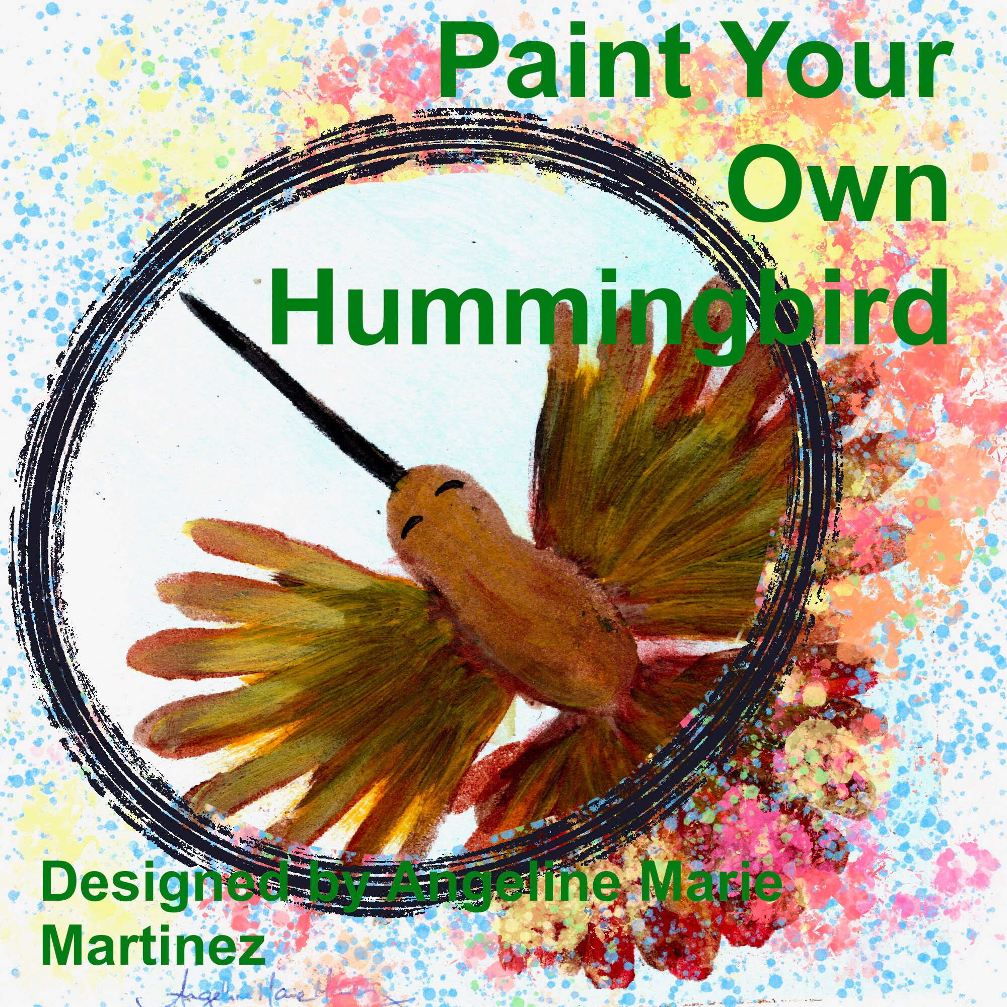 Hummingbird Colibri Paint Your Own Stencil Kit Directions for Adults ...