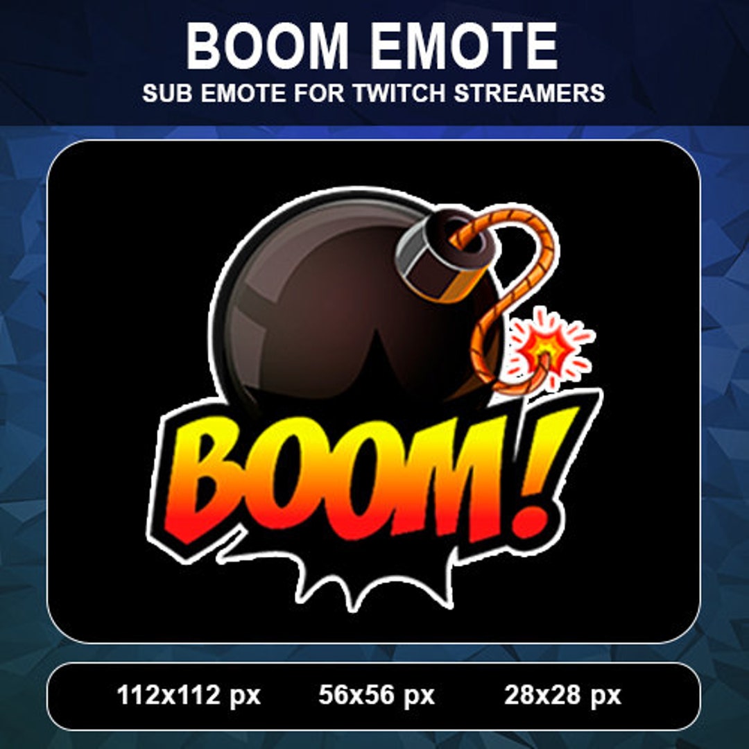 Twitch & Kick - Boom Bomb Sub Emote | Twitch Kick Bomb Subscribers ...