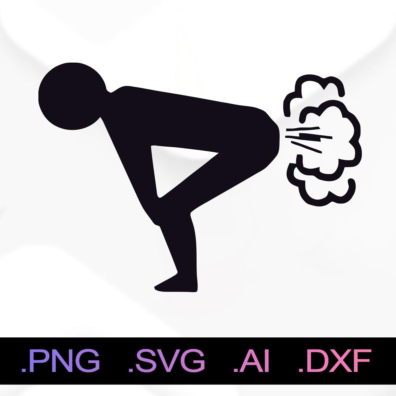 A Man Farts SVG and PNG Files, Print SVG, Digital Download Cricut Cut ...