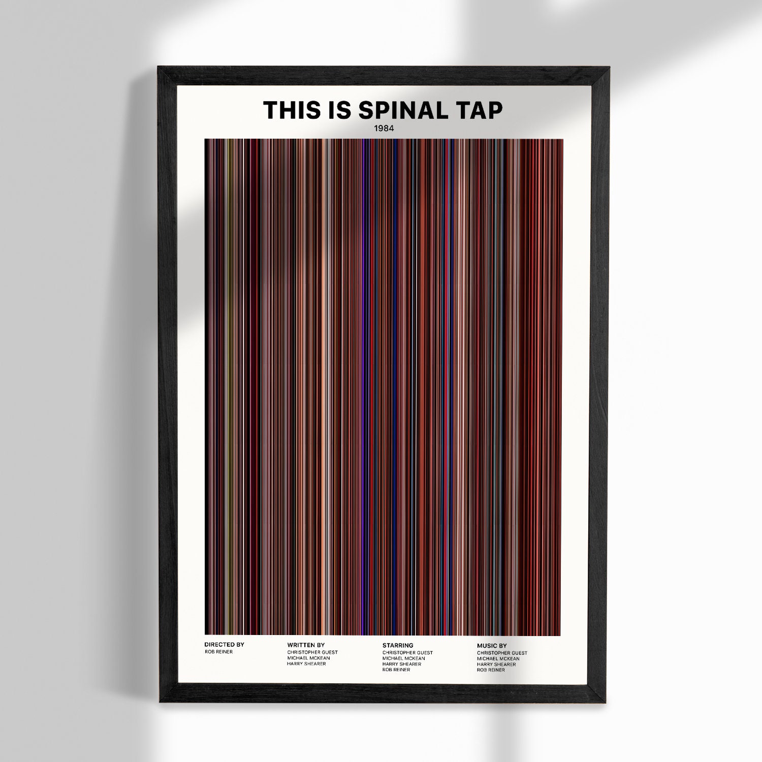 This is Spinal Tap 1984 Movie Barcode Poster Print, Frame by Frame Art ...