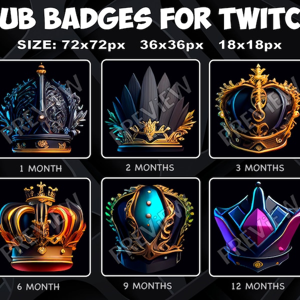 Royal Twitch Emotes - Etsy
