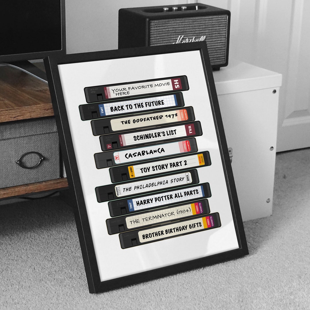 Custom Poster VHS Video Tape - Personalized Any Movie on VHS Video ...