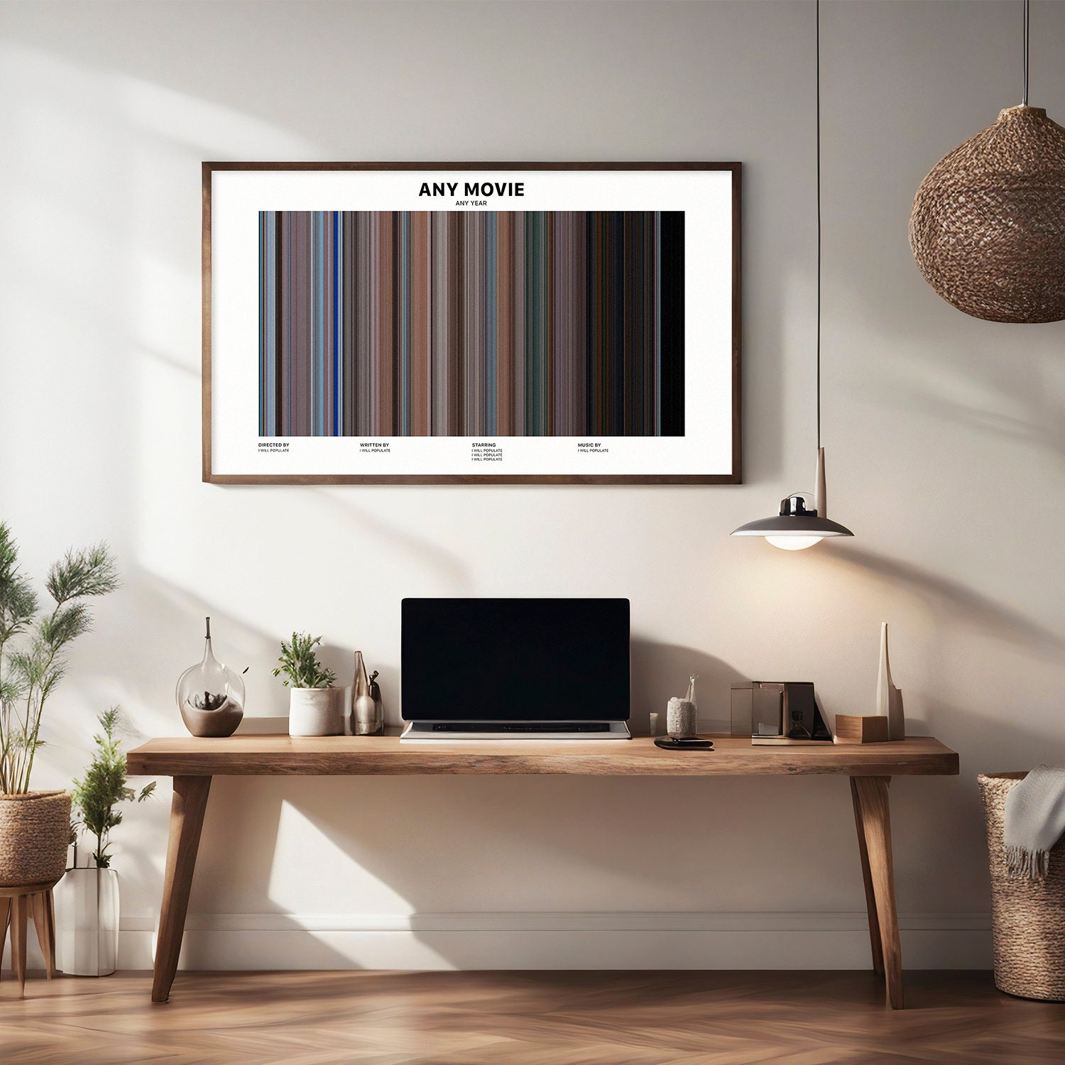 Custom Movie Barcode Poster Print, Any Movie Frame by Frame Art Print ...