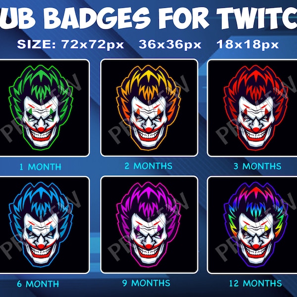 Joker Twitch Emotes - Etsy