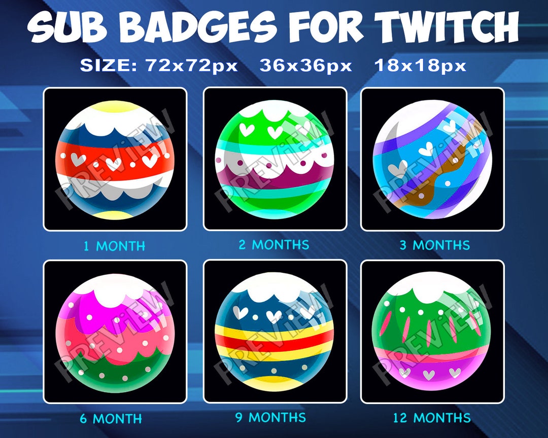 Christmas Twitch Kick Sub Badges Subscribers Sub Bit Loyalty Badges New ...