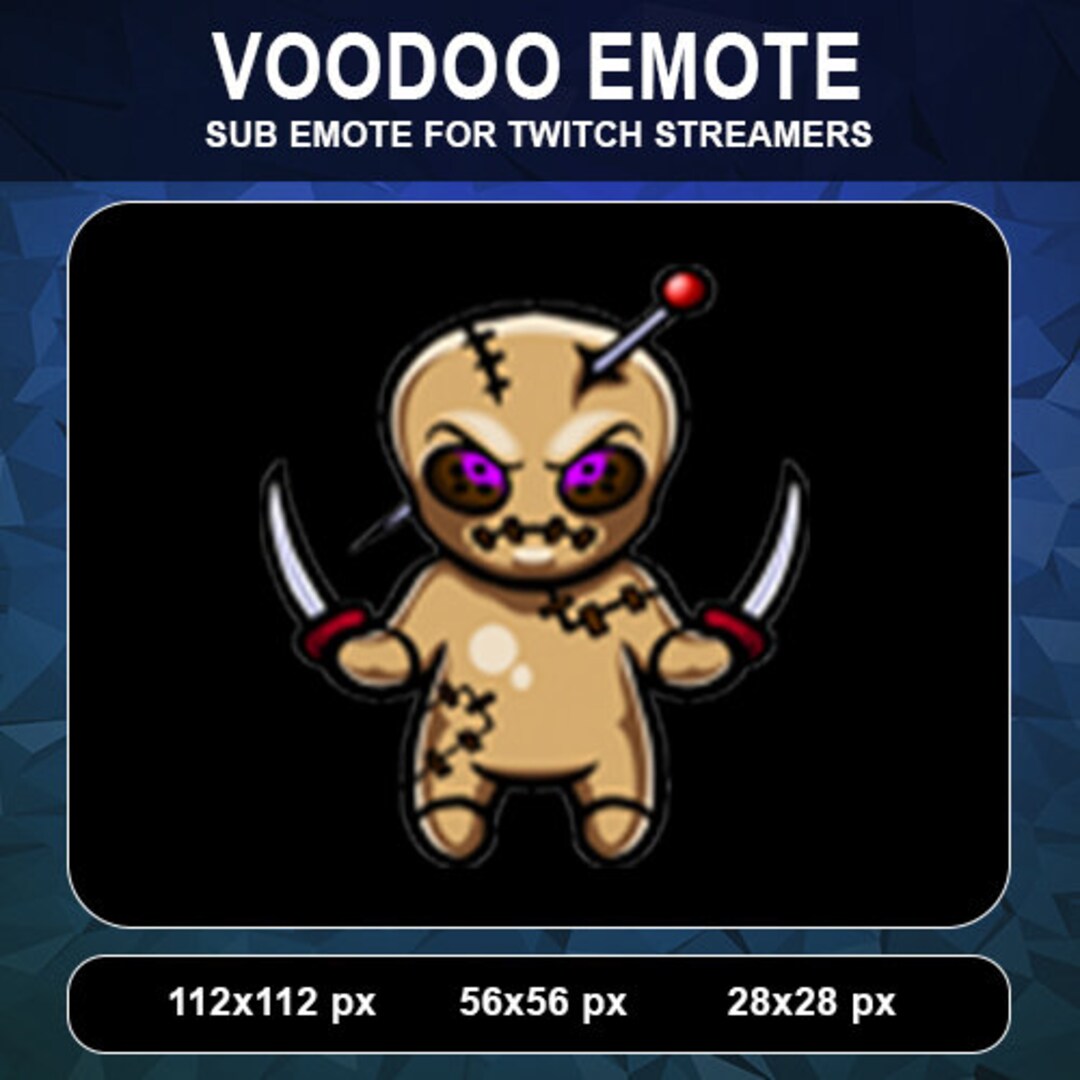Twitch Kick Voodoo Doll Sub Emote | Twitch Kick Voodoo Subscribers ...