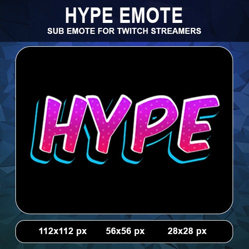 Twitch Kick Hype Sub Emote | Twitch Kick Hype Subscribers Emote - Etsy