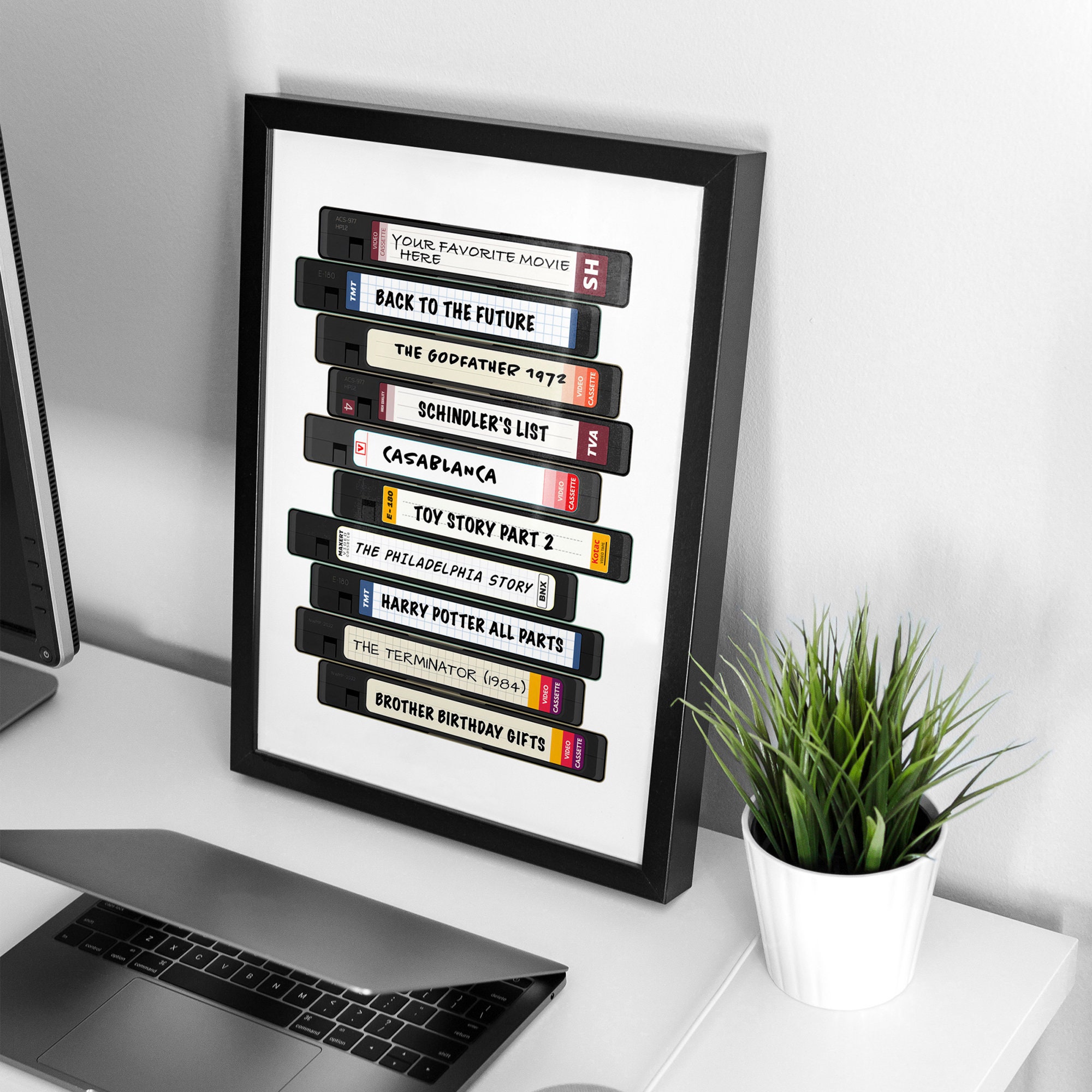 Custom Poster VHS Video Tape Personalized Any Movie on VHS Video Tapes ...