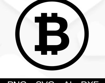 Bitcoin Outline SVG PNG Ai DXF Files Crypto Design for Cricut ...