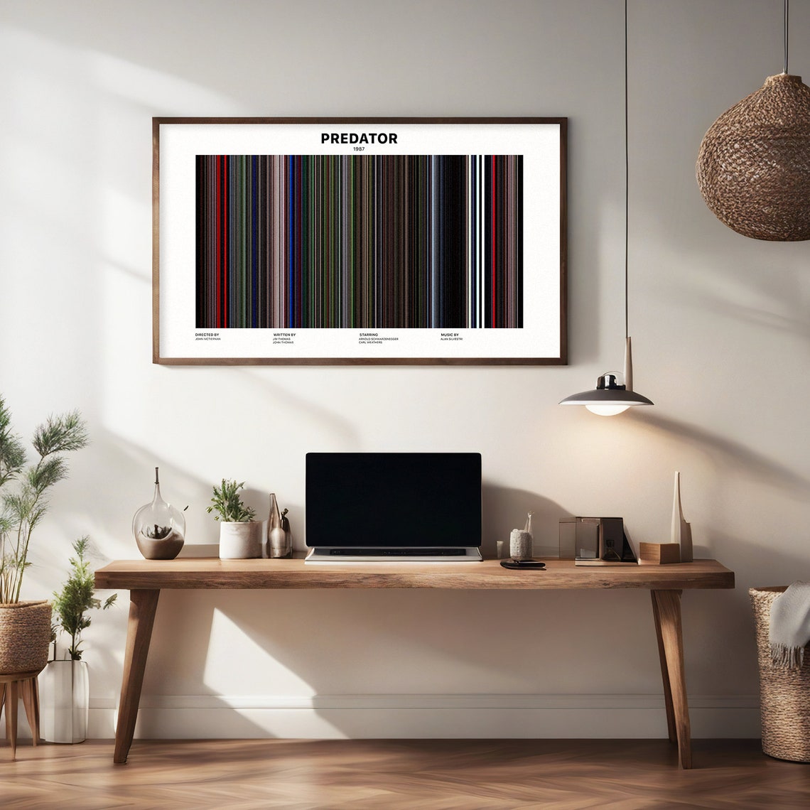Predator 1987 Movie Barcode Poster Print, Frame by Frame Art Print Gift ...
