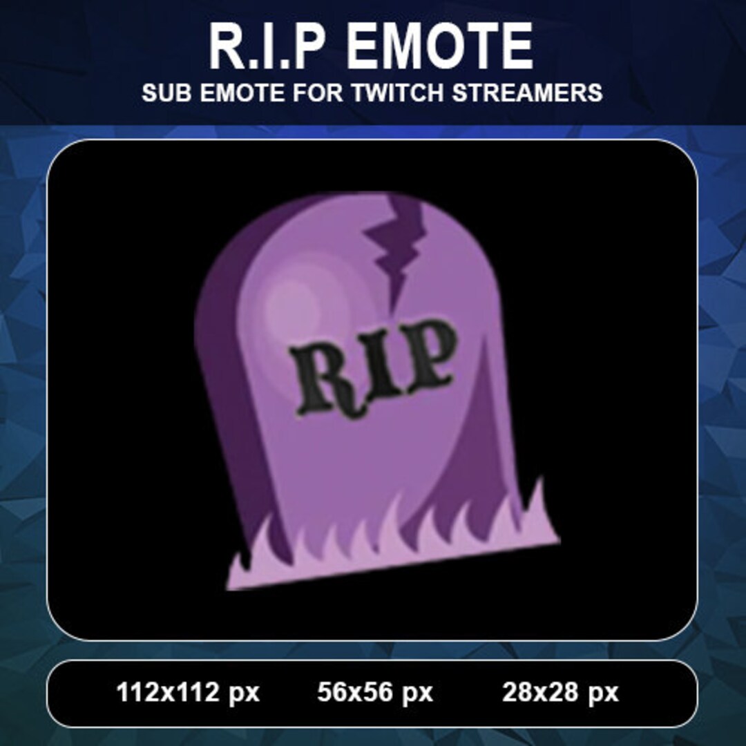 Twitch Kick RIP Tomb Sub Emote | Twitch Kick RIP Tomb Subscribers Emote ...