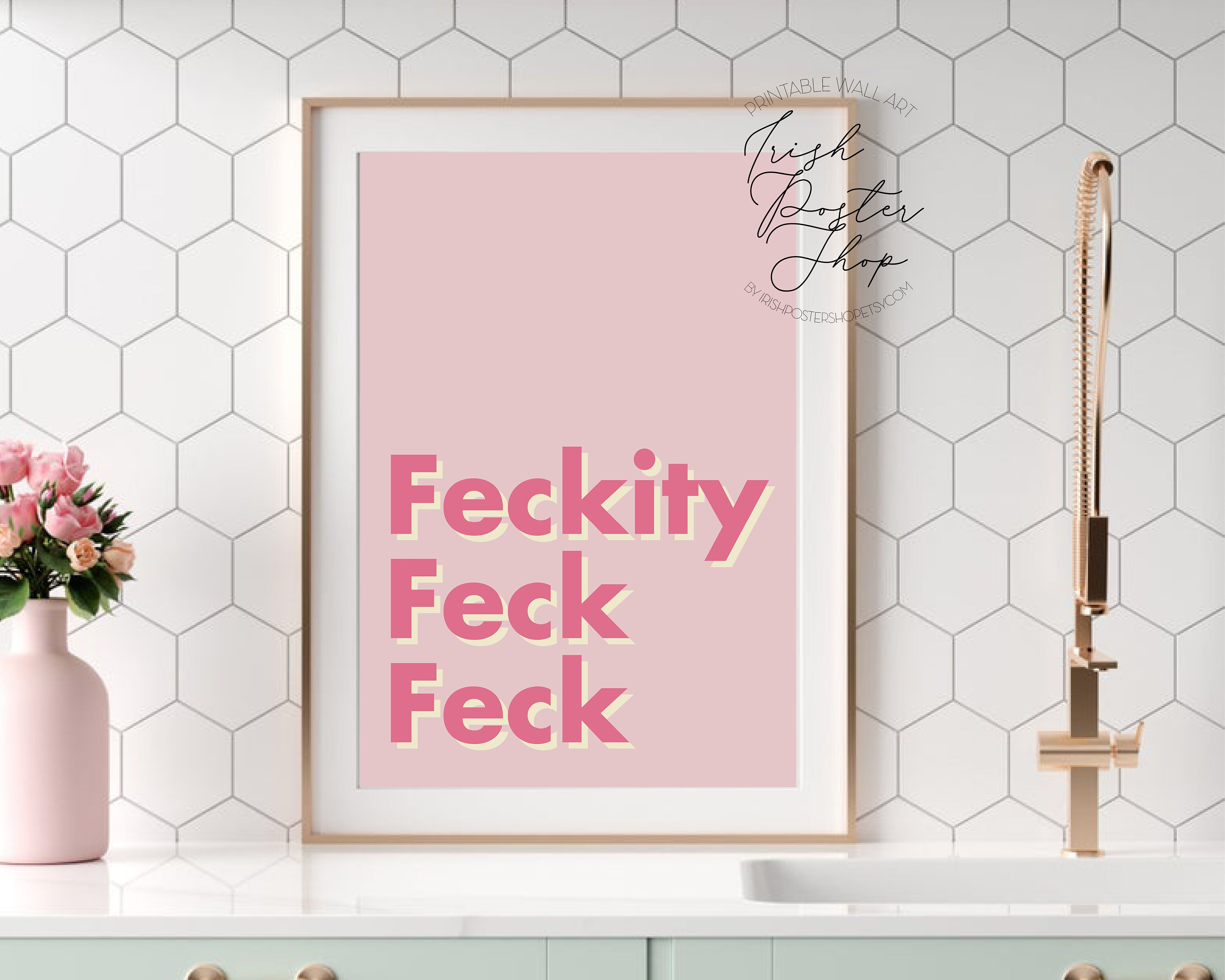 FECKITY FECK FECK Irish Art Poster Irish Decor Irish | Etsy