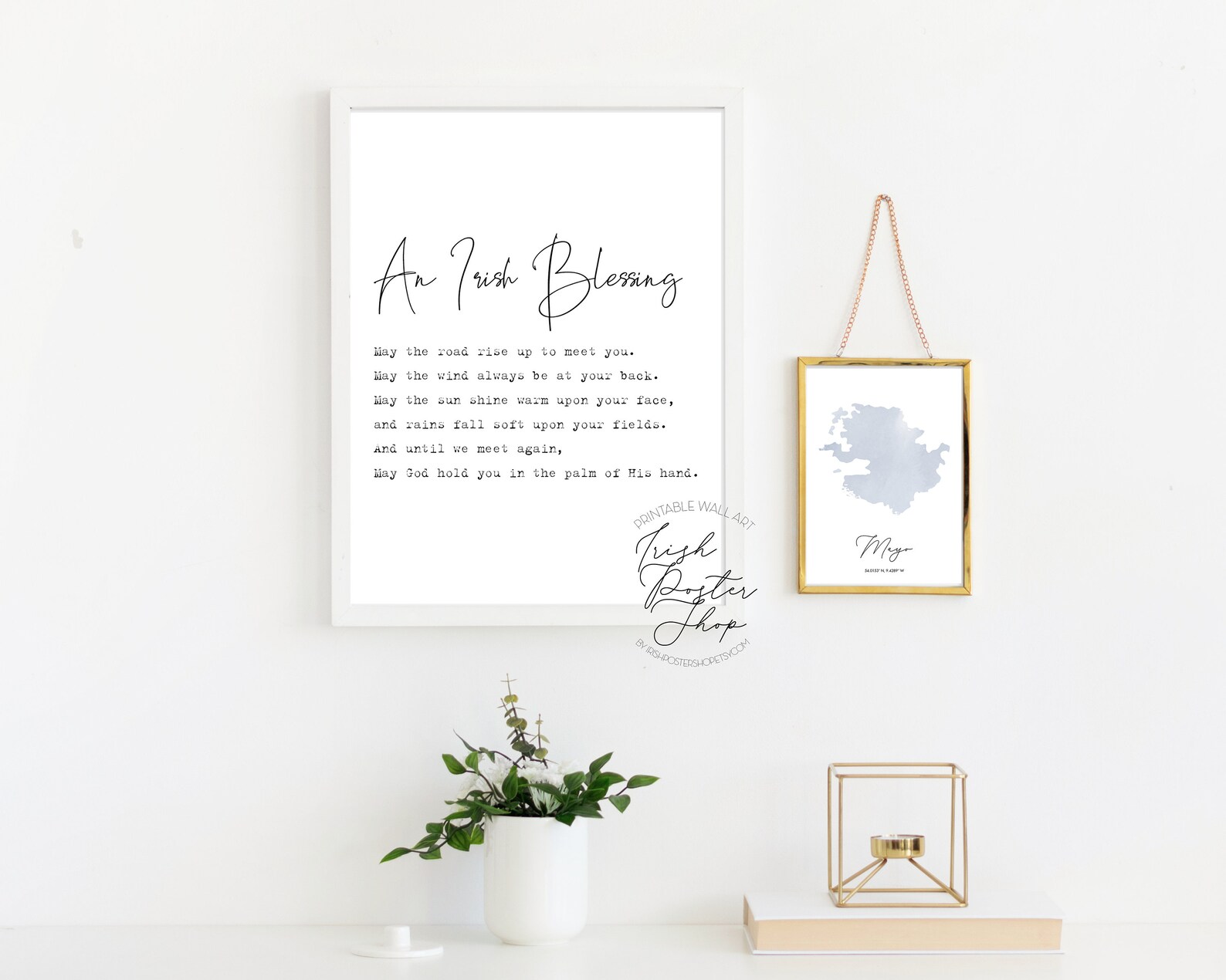 AN IRISH BLESSING Poem - Irish Poster - Irish Print - St Patrick's Day ...