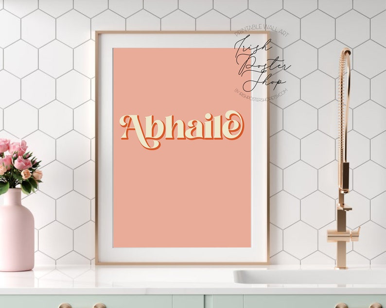 ABHAILE Irish Art Poster, Two for One Digital Print, Horizontal ...