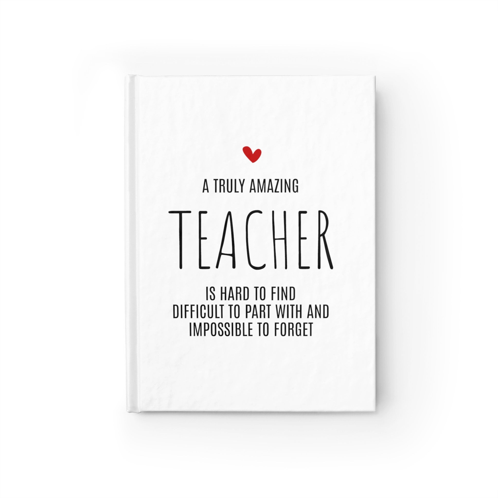 Teacher Appreciation Gift Rule Line, Hardcover Journal - Etsy