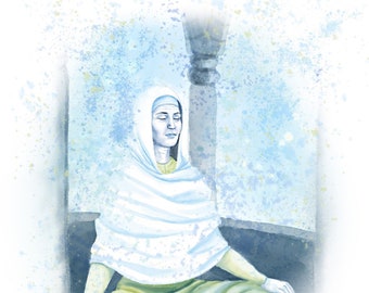 Mata Sahib Kaur, Sikh Affirmation Wall Art, Sikh Art, Khalsa ...