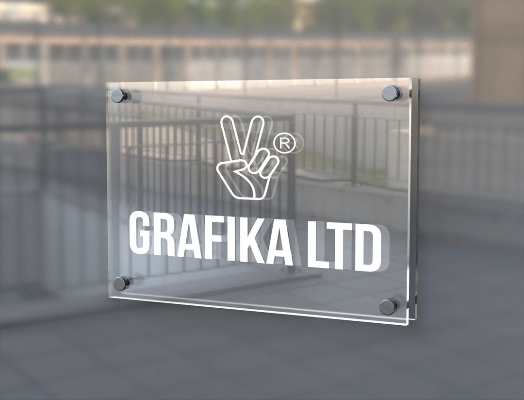 Personalized Plaque. Business Outdoor Sign. Plexiglass Sign. Custom ...