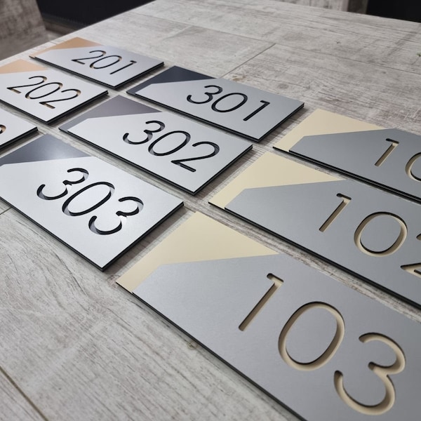 Apartment Number Plaque - Etsy