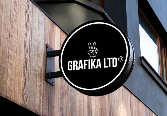 Round Light Box-lightbox-panel-bracket-outdoor - Etsy